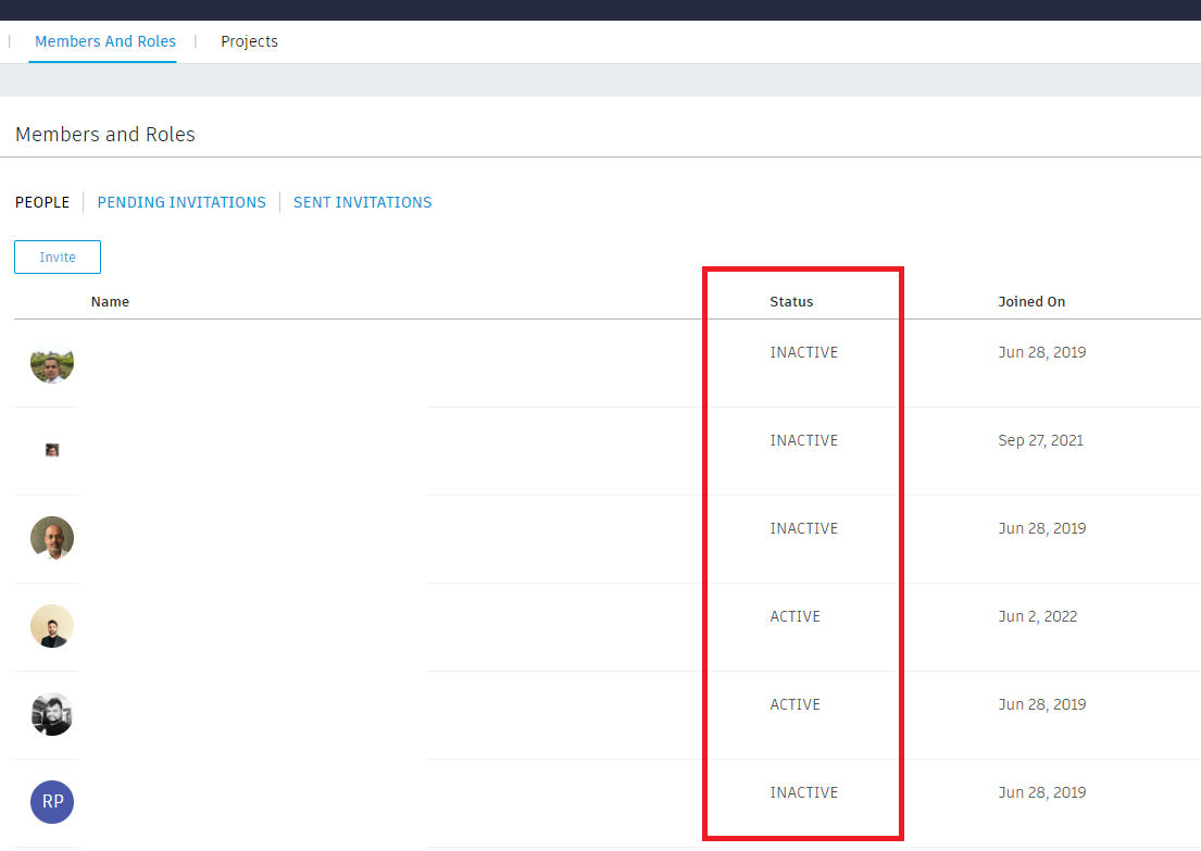 No email invitation is received to join a Fusion Team Hub