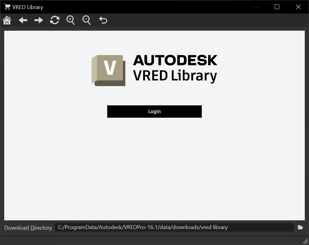 Unable to download 3D environments from VRED Library into session.
