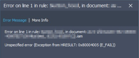 iLogic rules shows different errors when controlling parameters of ...