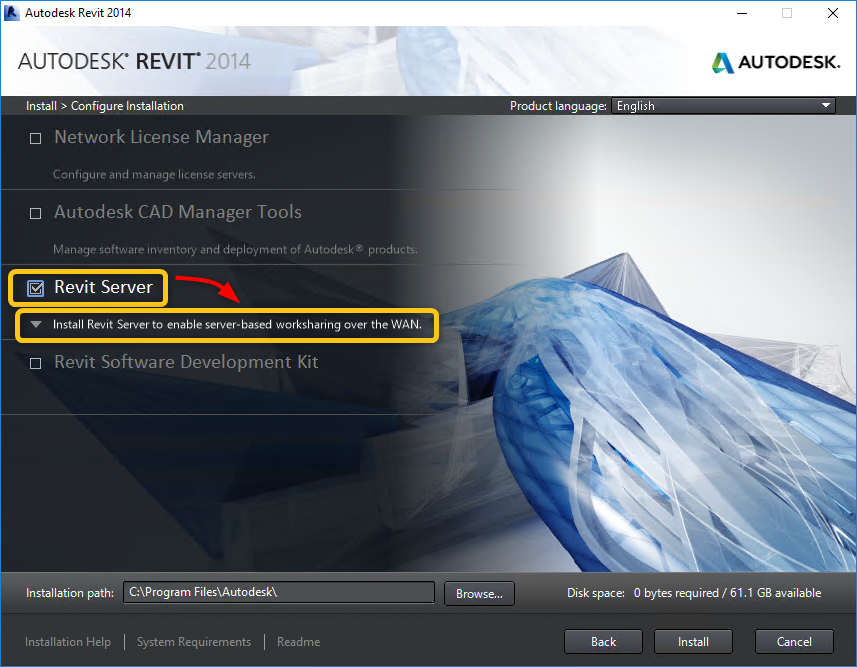如何访问和安装旧版本的revit Server 