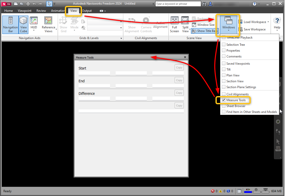 Arrow icon next to the measure tools opens Options Editor instead of ...