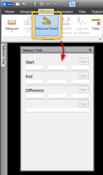 Arrow icon next to the measure tools opens Options Editor instead of ...