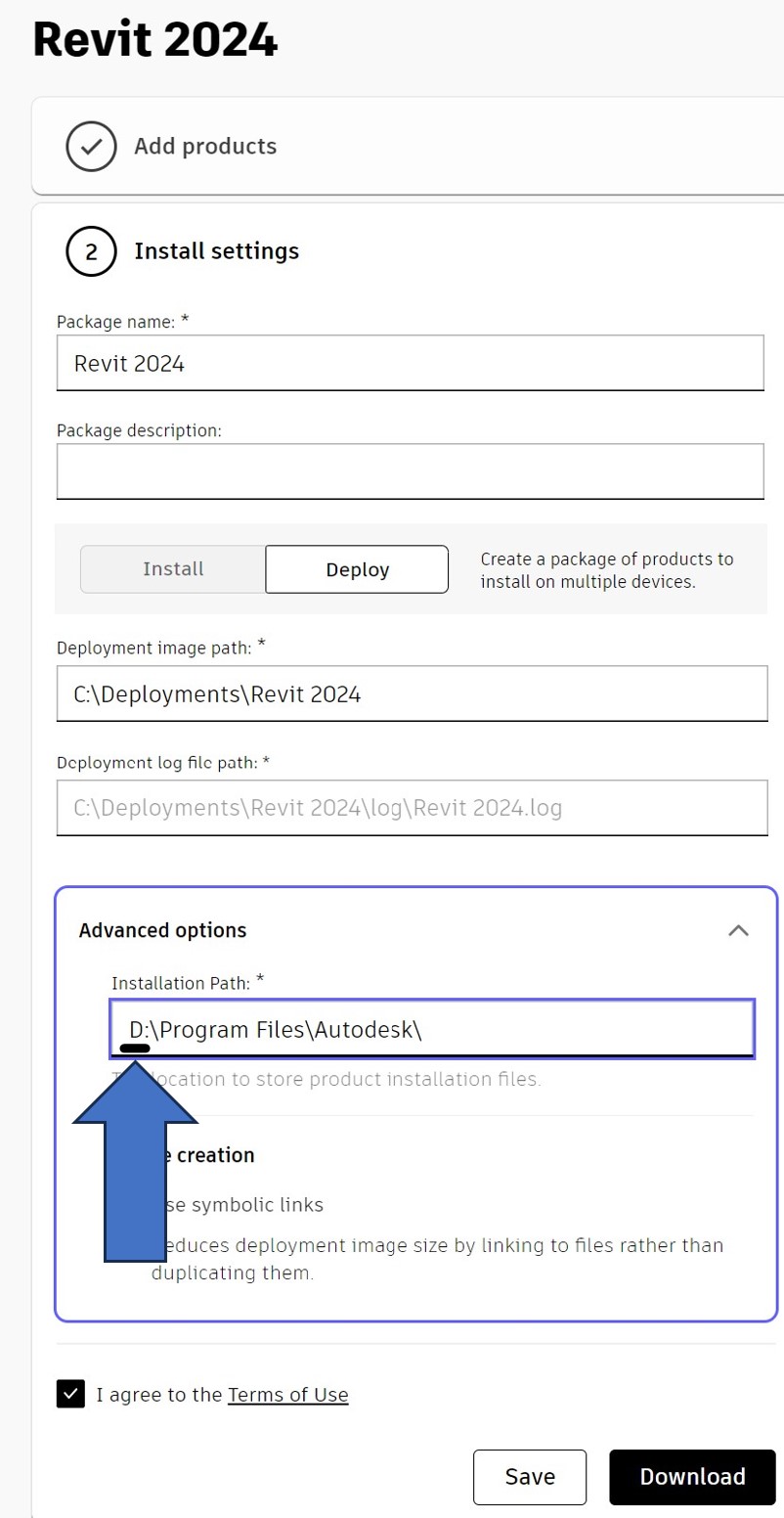 How to install an Autodesk product on a secondary drive