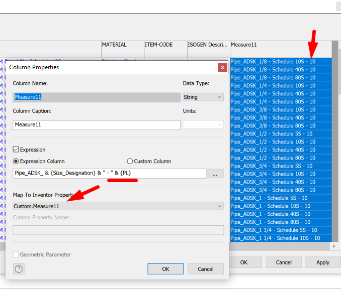 Custom iProperty is not updating from the PL value when using Tube & Pipe in Inventor