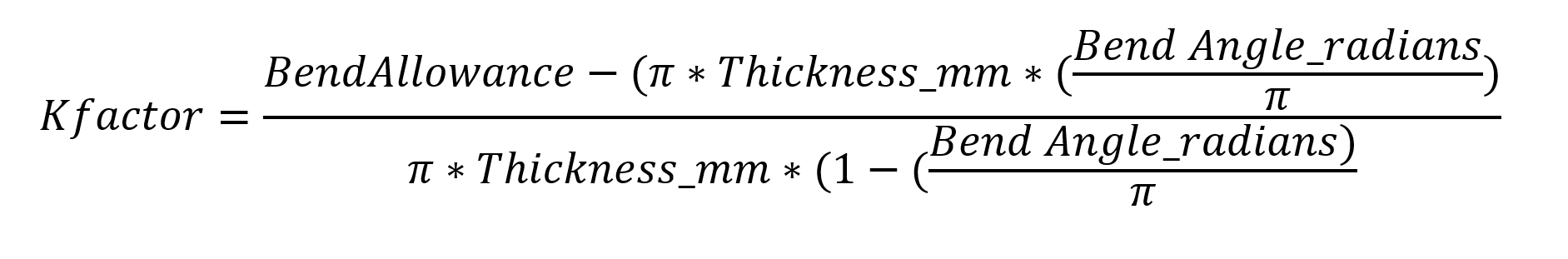 How to calculate K-Factor for Inventor Sheet Metal