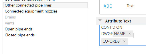 How to change the ISO connection reference from line number to drawing ...