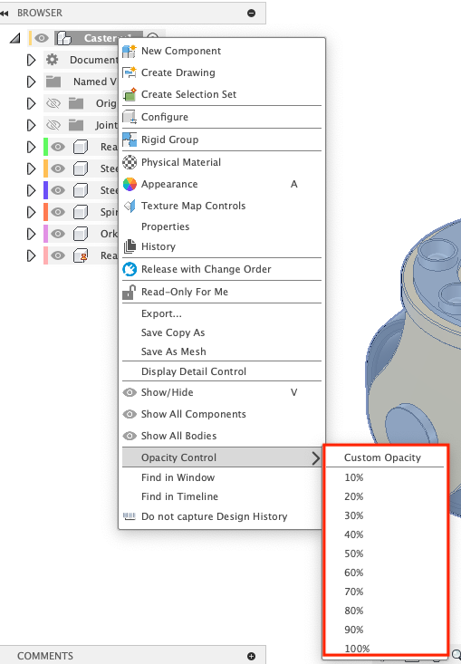Bodies show as translucent in Fusion
