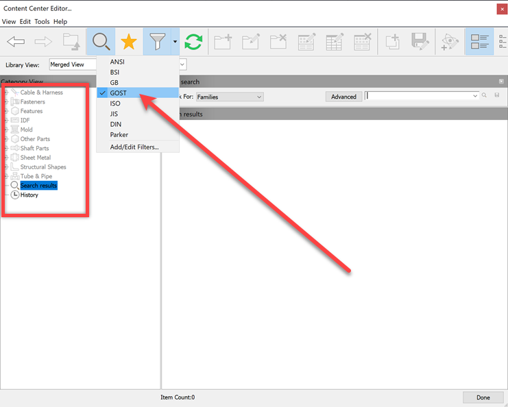 How to install the GOST (Russian) Desktop Content Library in Inventor
