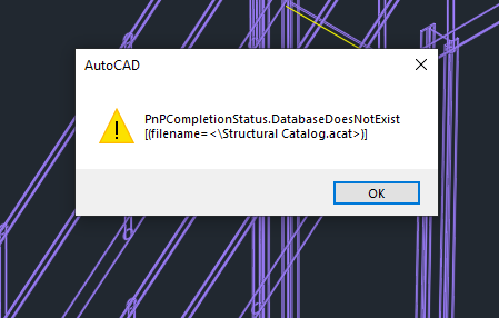 "PnPCompletionStatus.DatabaseDoesNotExist.." when creating a structural staircase in AutoCAD ...