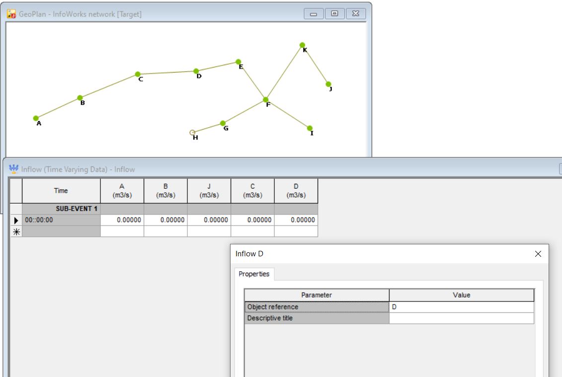 InfoWorks ICM: Applying inflow and level files to network nodes