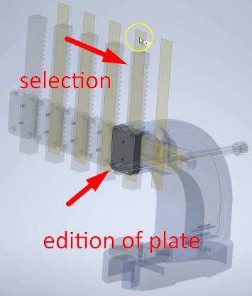 While editing patterned component from Inventor Assembly, workplane of another component from ...