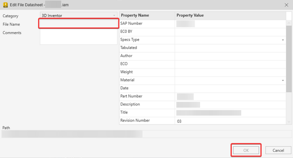 Unable to save Inventor file using Vault Data Standard