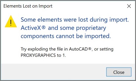 DWG file cannot be linked or loaded into Revit