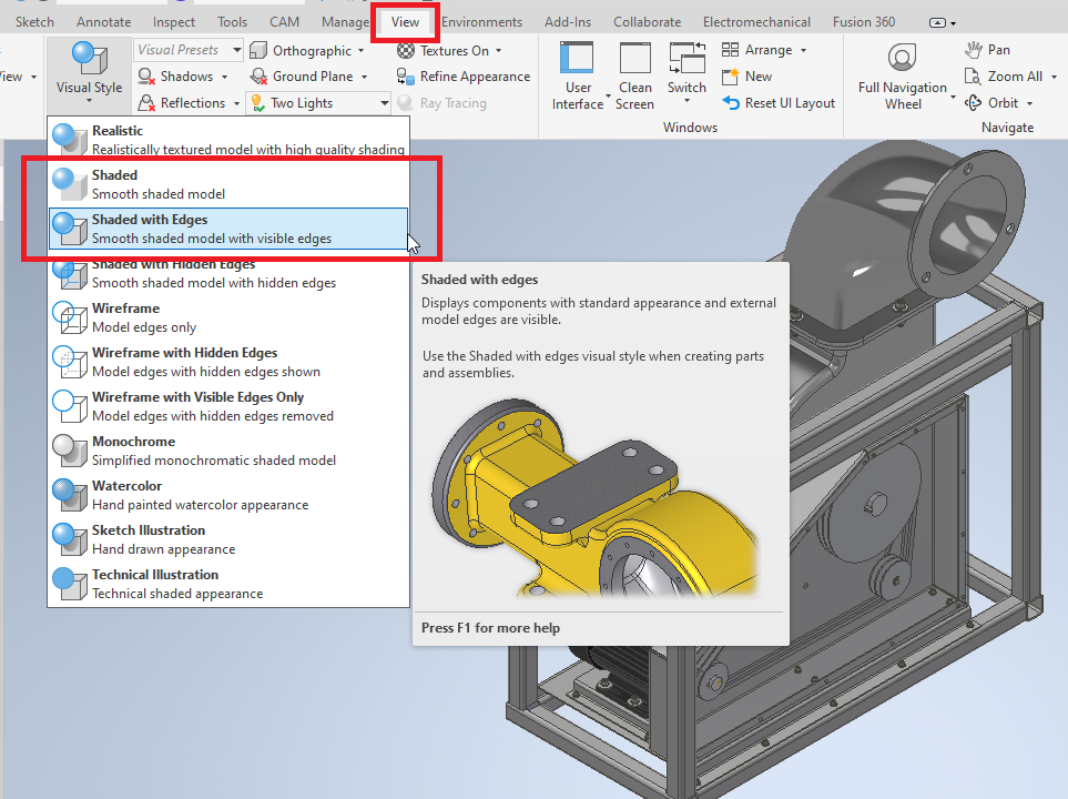 Part Lines Cross Over Each Other In Inventor Assemblies 