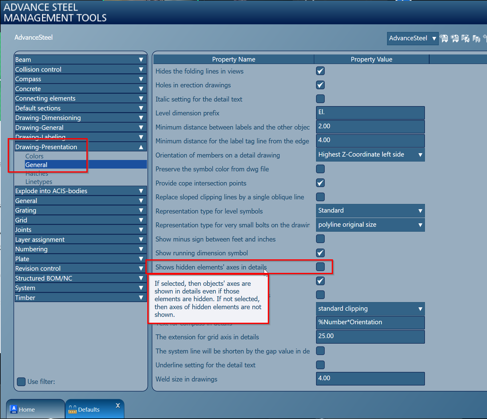 Missing some bolts from camera detail drawing in Advance Steel