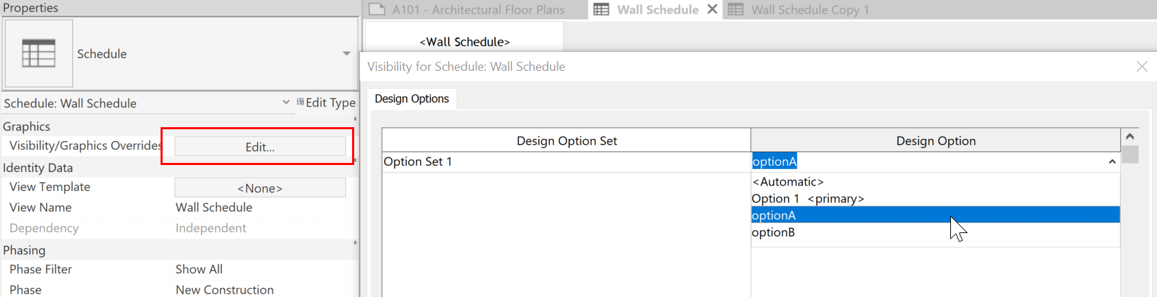 Filter by sheet does not show multiple secondary options in Revit