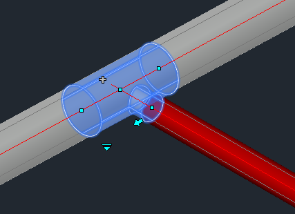 How to connect a branch pipe without a tee in AutoCAD Plant 3D