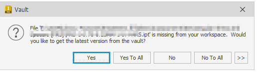 Missing and broken references for iParts and subassembly members in Vault
