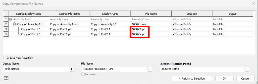 The Sequence Numbering Scheme Is Skipped When Using The Copy Option In Inventor With The Vault 3101