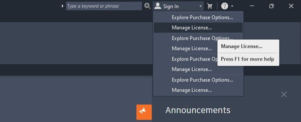 Missing Sign In To Autodesk Account Option In Autodesk Software