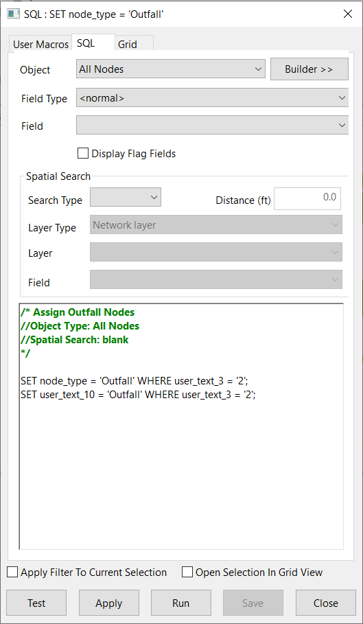 InfoWorks ICM に InfoSewer を読み込む - 手順 1:ノードを読み込み、集水域を作成する