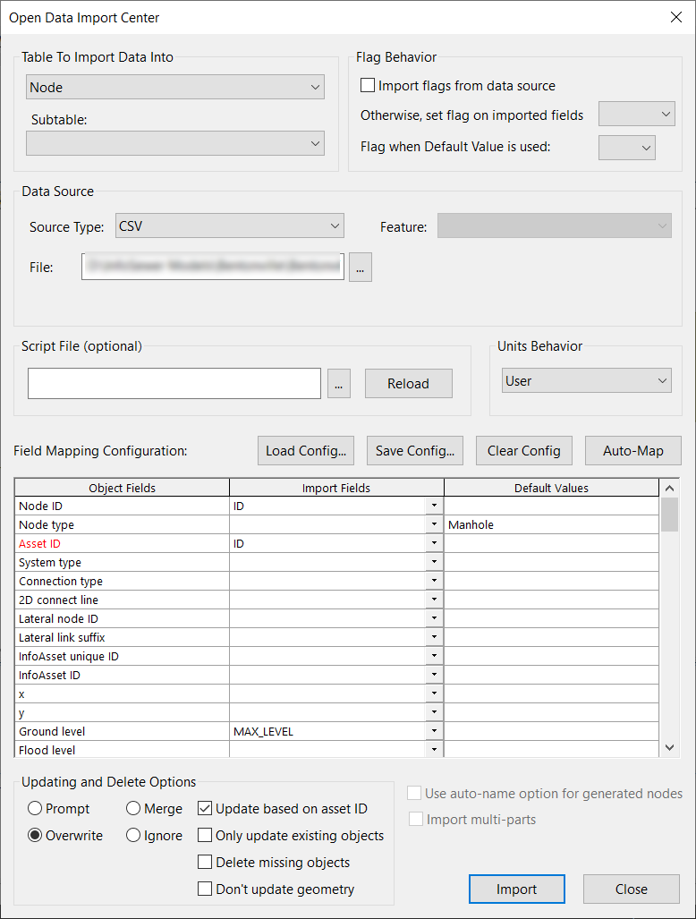 Importing InfoSewer to InfoWorks ICM - Step 5: Import Pump Hydraulics