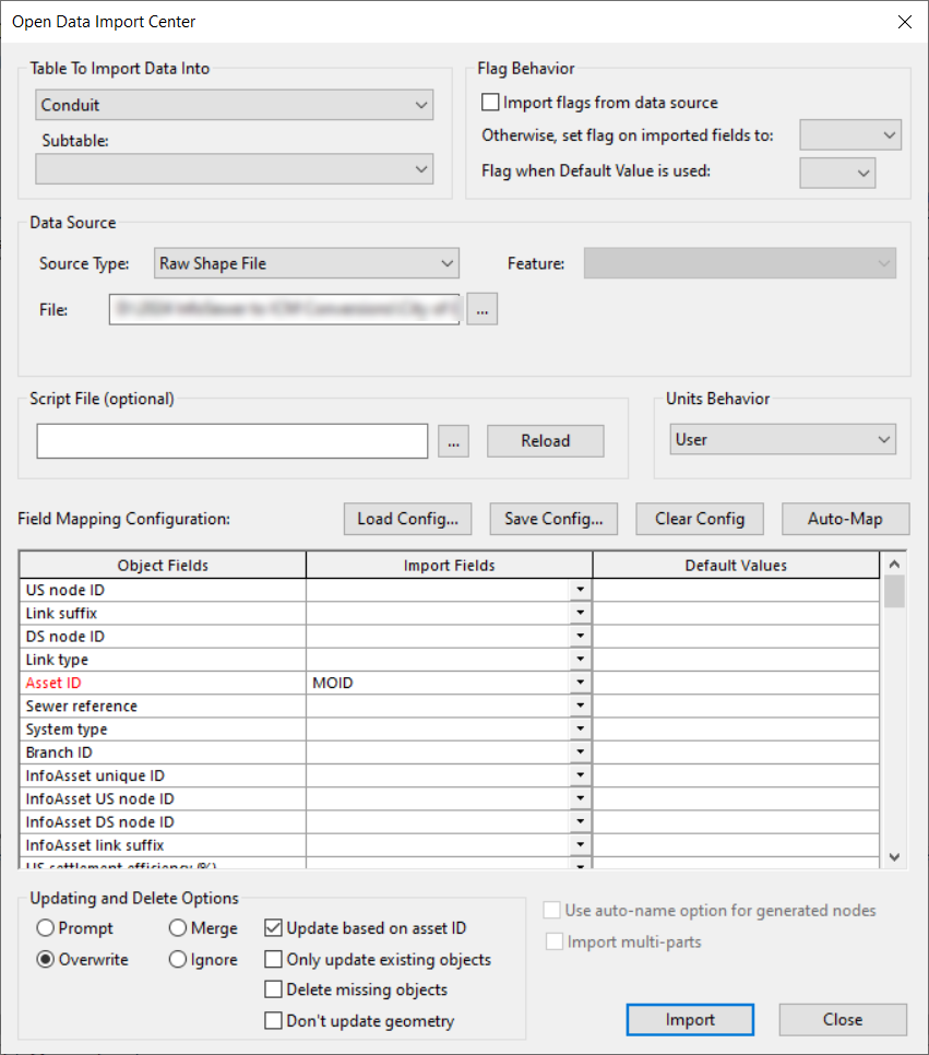 Importing InfoSewer to InfoWorks ICM - Step 2: Import Links and Correct Geometry