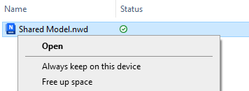NWD file doesn't update automatically in Desktop Connector
