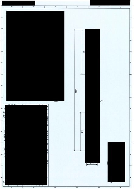 Inventor drawing is printed with light blue background from Vault Mobile