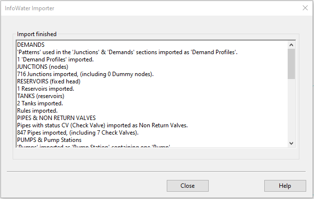 How to Import an InfoWater Model to InfoWorks WS Pro