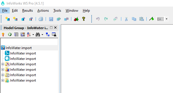 如何将 InfoWater 模型导入 InfoWorks WS Pro