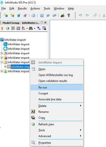 How to Import an InfoWater Model to InfoWorks WS Pro