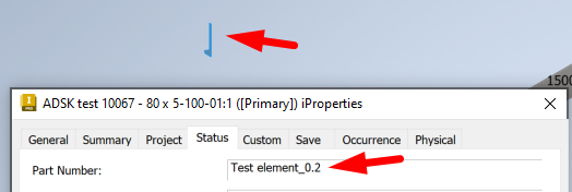 Incorrect Part Number in placed element from Frame Generator due to ...