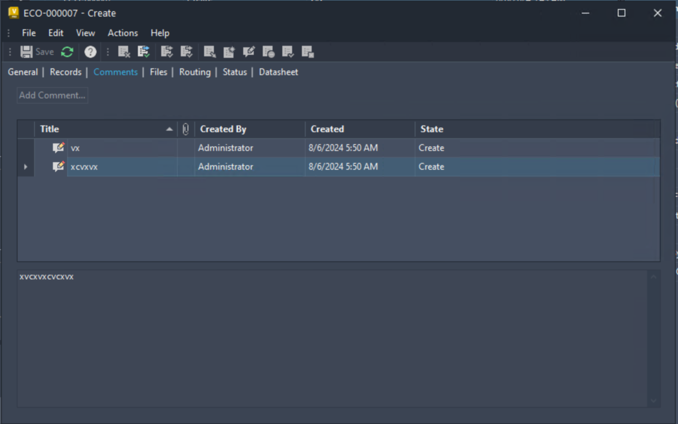Is it possible to edit or delete Vault ECO comments
