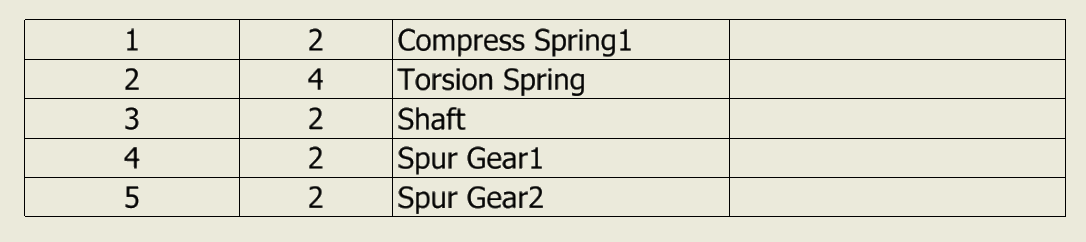 How to export Part list to Excel with only component information in Inventor