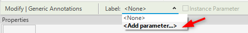 How to create a title block with selectable label options as drop-down lists in Revit?