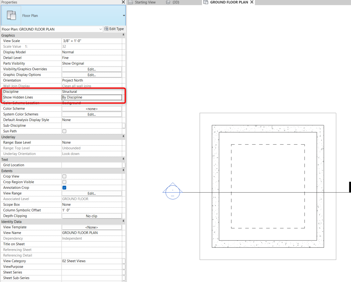 Structural elements under slab is not seen in Hidden lines in Revit