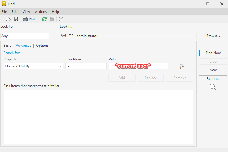 How to create a search in Vault that uses "username" as a keyword or ...