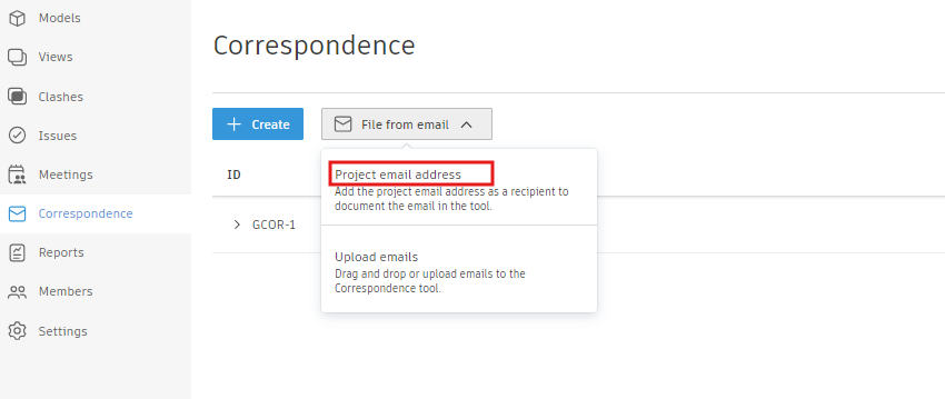 E-mail content of few responses is missing in ACC Correspondence