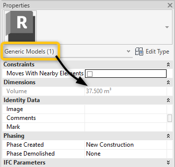 Falta el parámetro de volumen para las familias in situ de determinadas ...