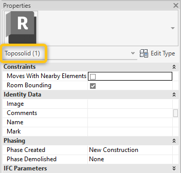 Volume parameter is missing for In-Place families of certain categories ...