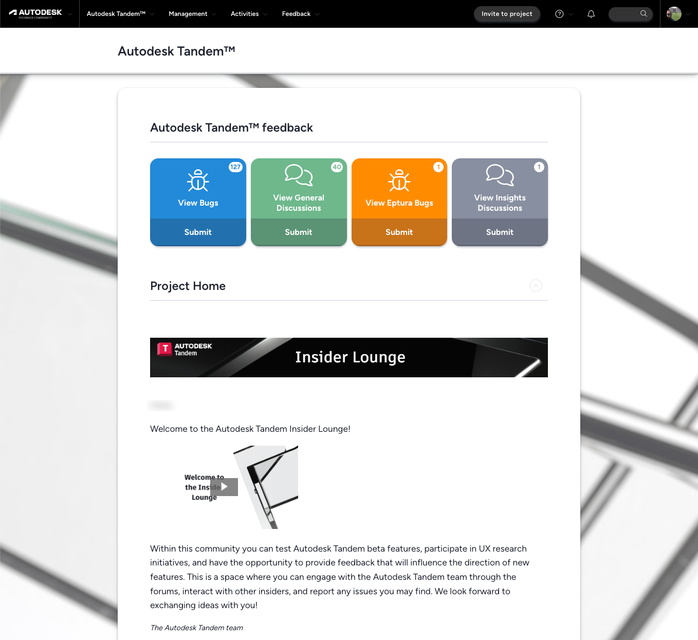 How to access the Tandem Beta