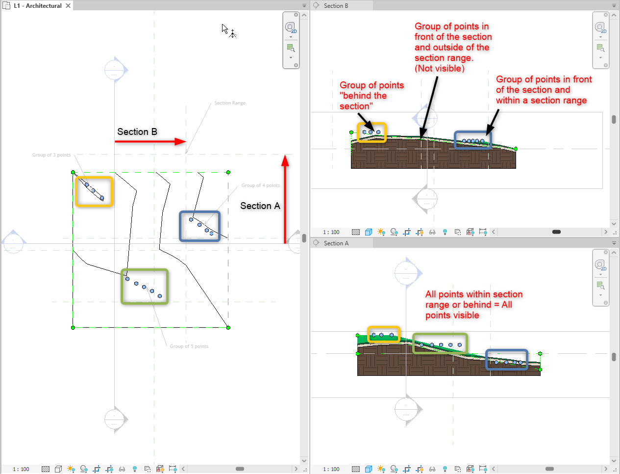 Is it possible to display only the toposolid's points in the section in ...