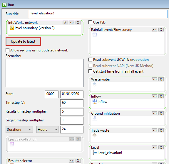 How to set outfall boundary condition in InfoWorks ICM
