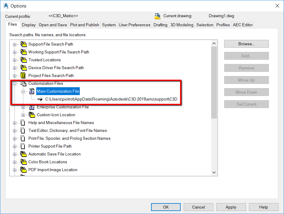 Features, tools and tabs are missing in Civil 3D