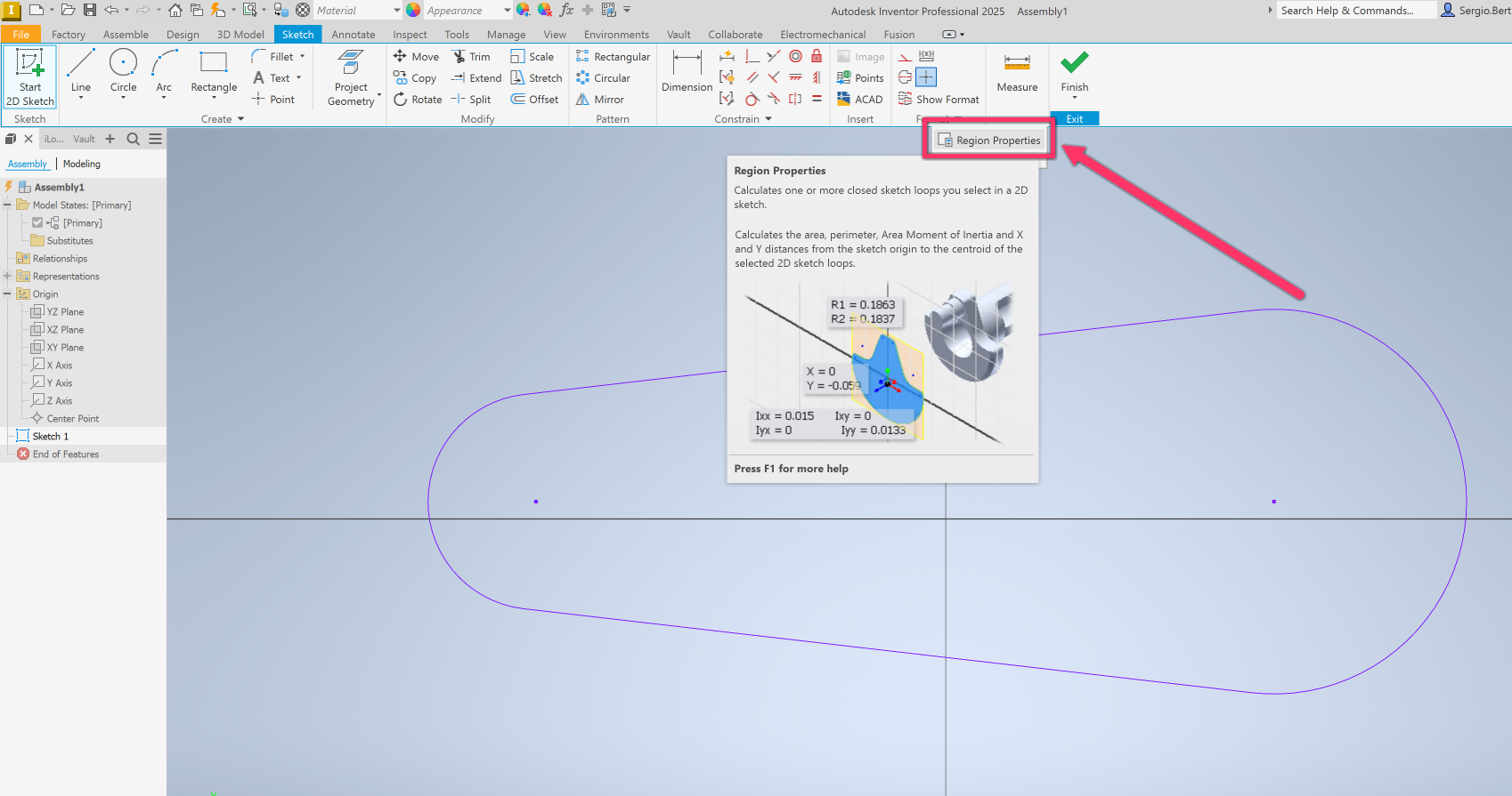 Calculating the Perimeter of an Assembly Sketch in Inventor