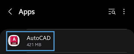 Come ripristinare l'applicazione di default per l'apertura di PDF in AutoCAD Mobile in Android?
