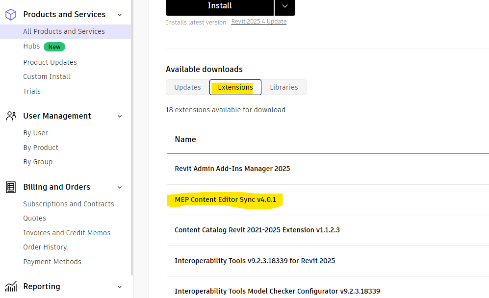 "Application Version Unsupported" when starting MEP Fabrication Data Manager Sync