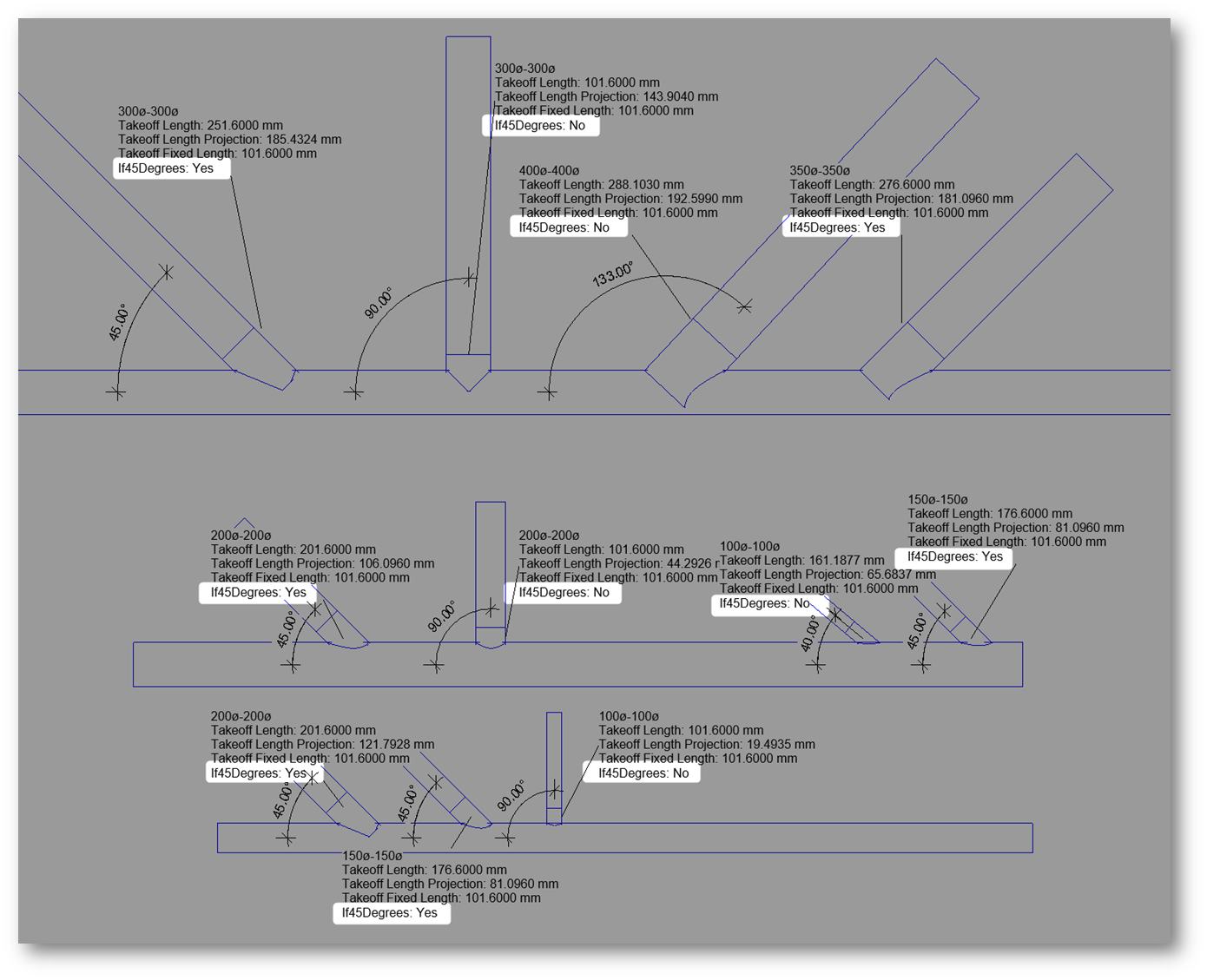 How to create a fixed for only 45 degree tap fitting family in Revit