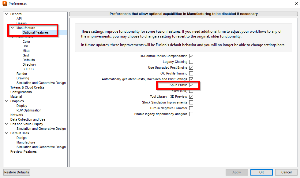 Fusion Help | "No valid turning profile found" message on Turning Profile and Groove toolpaths ...